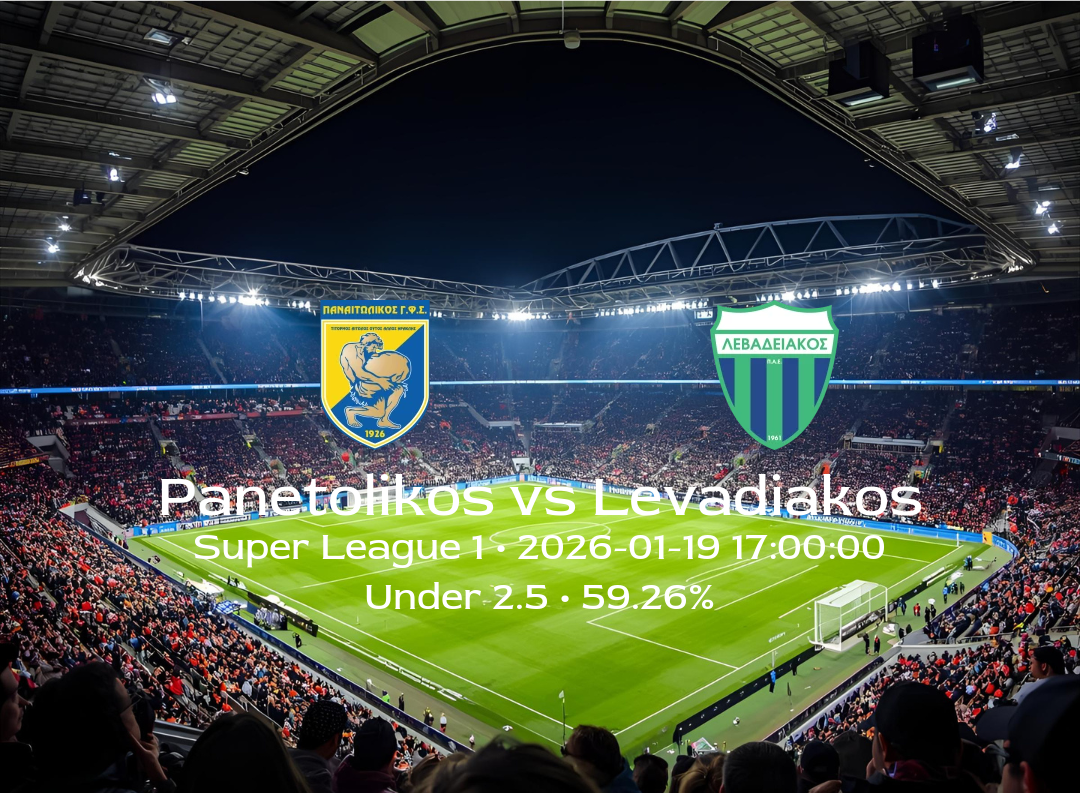 Panetolikos vs Levadiakos - Greece Super League 1 Prediction